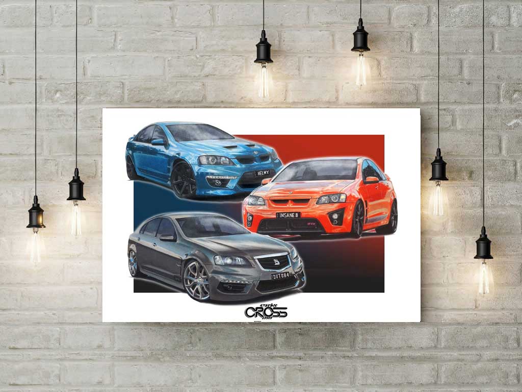 HSV legends Poster – Cris Cross Art